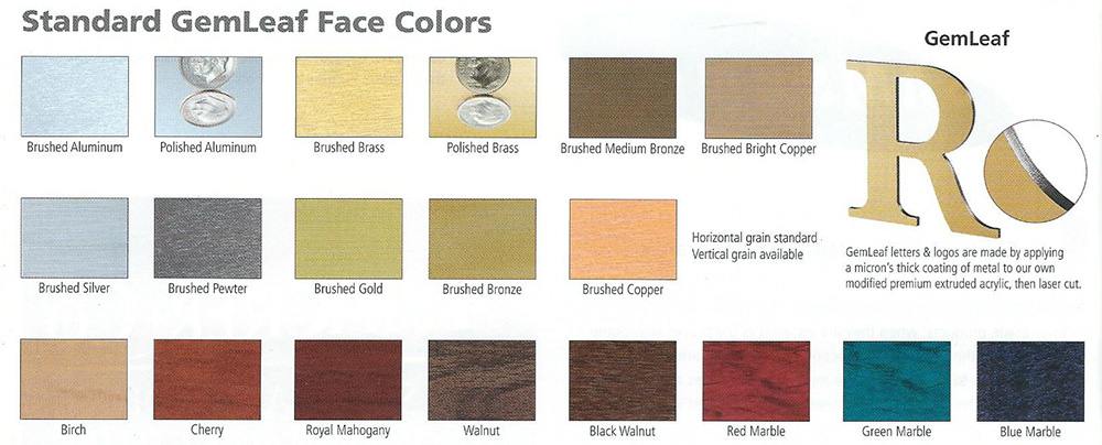 Laminated Letters | Laminated Numbers | Acrylic Letters - All Star Bronze