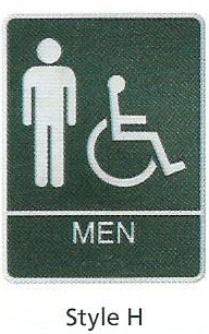 ADA Restroom Signs | Lifetime Guaranteed Signs | All Star Bronze